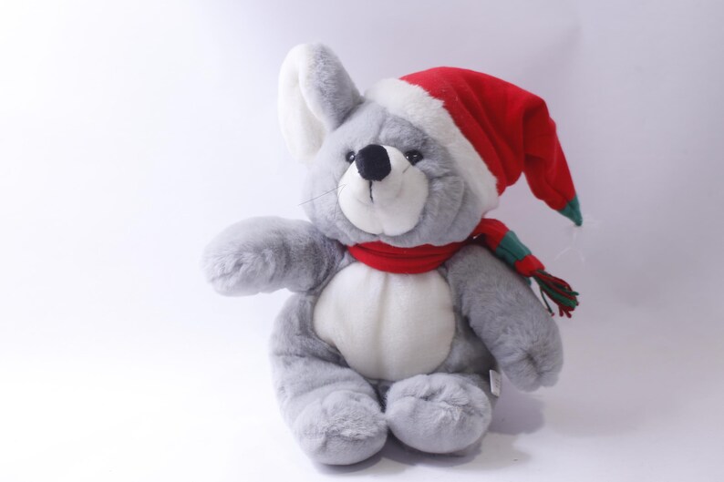 Christmas Mouse, Large Plush, Cute Soft Toy, 13 Inches, Stuffed Animal ...