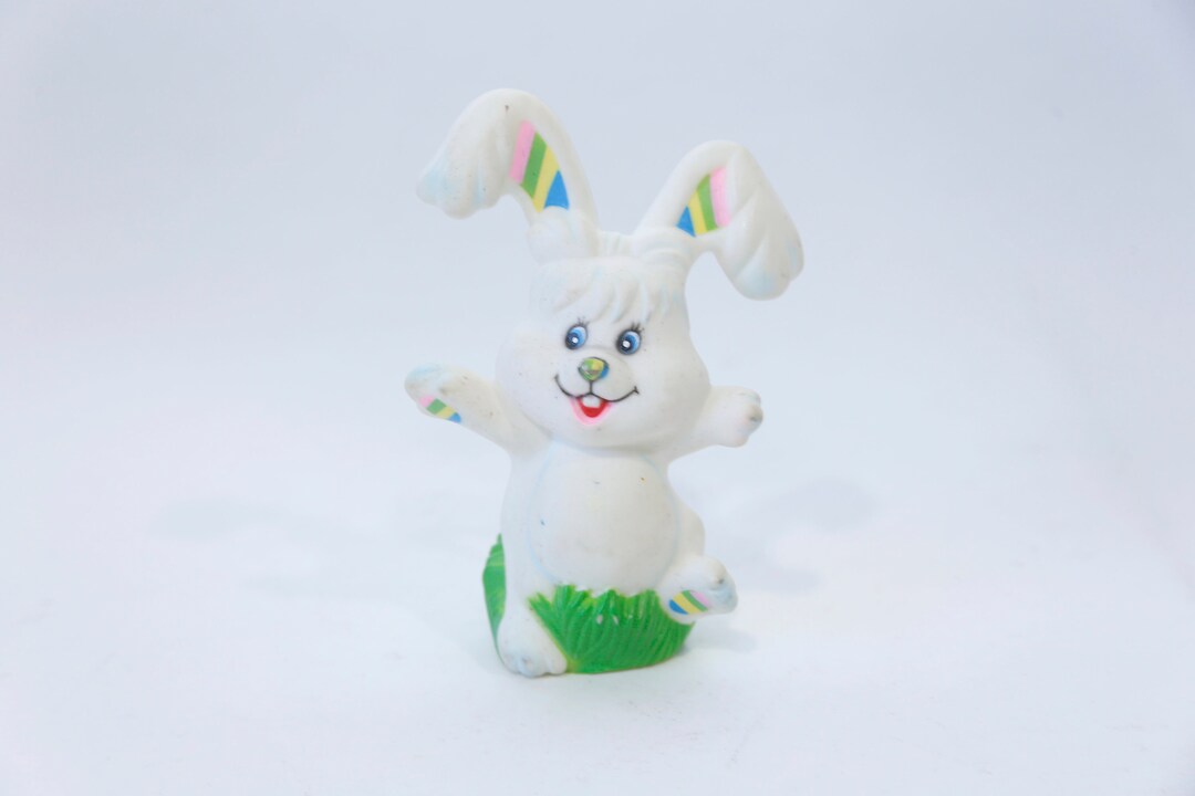 Easter Giggle Bunny, Toy Figure, 4 Inches, Rabbit, TCFC, Vintage ...