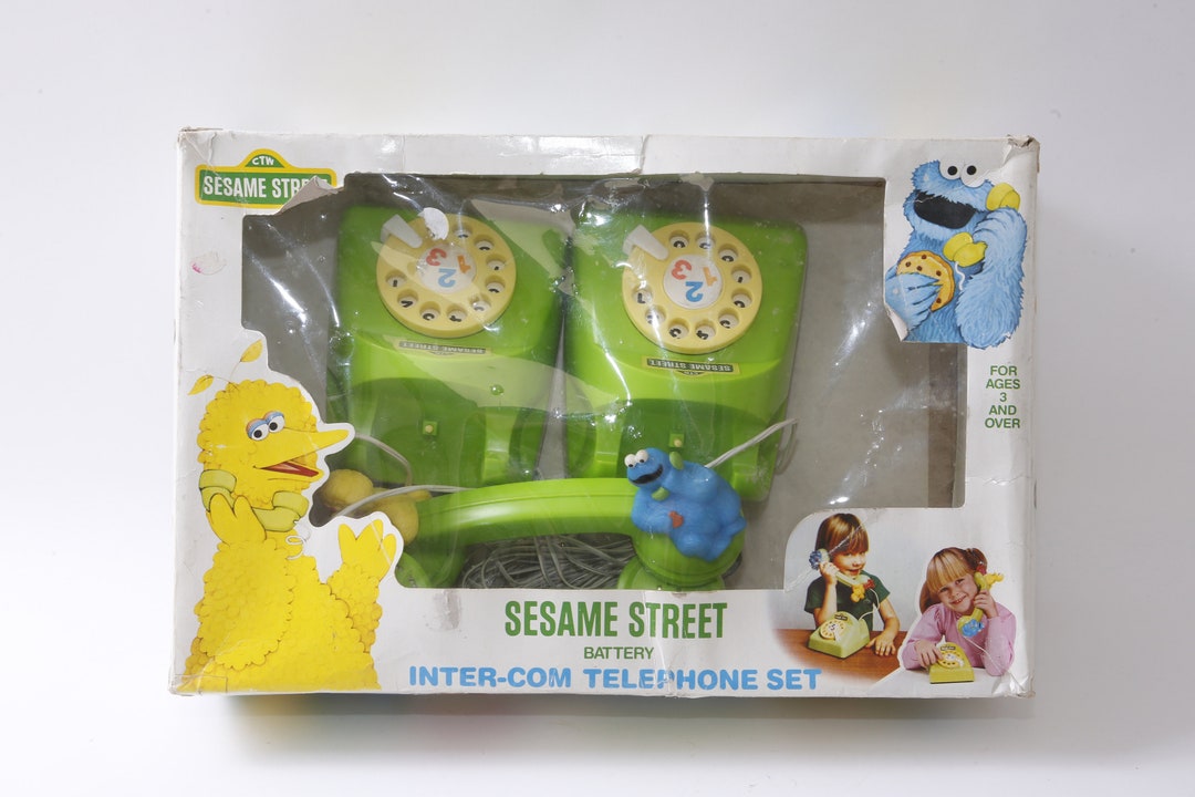 Sesame Street, Inter-com Telephone Set, Battery, Green, Toy, Big Stuff ...