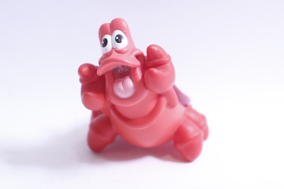 The Little Mermaid, Sebastian Crab, PVC Figure, 4", Toy, Disney ...