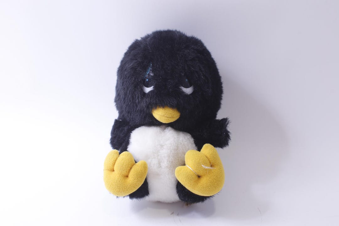 Cute Baby Penguin Plush, Giorando, Sad Eyes, Waddles 1985 Applause ...