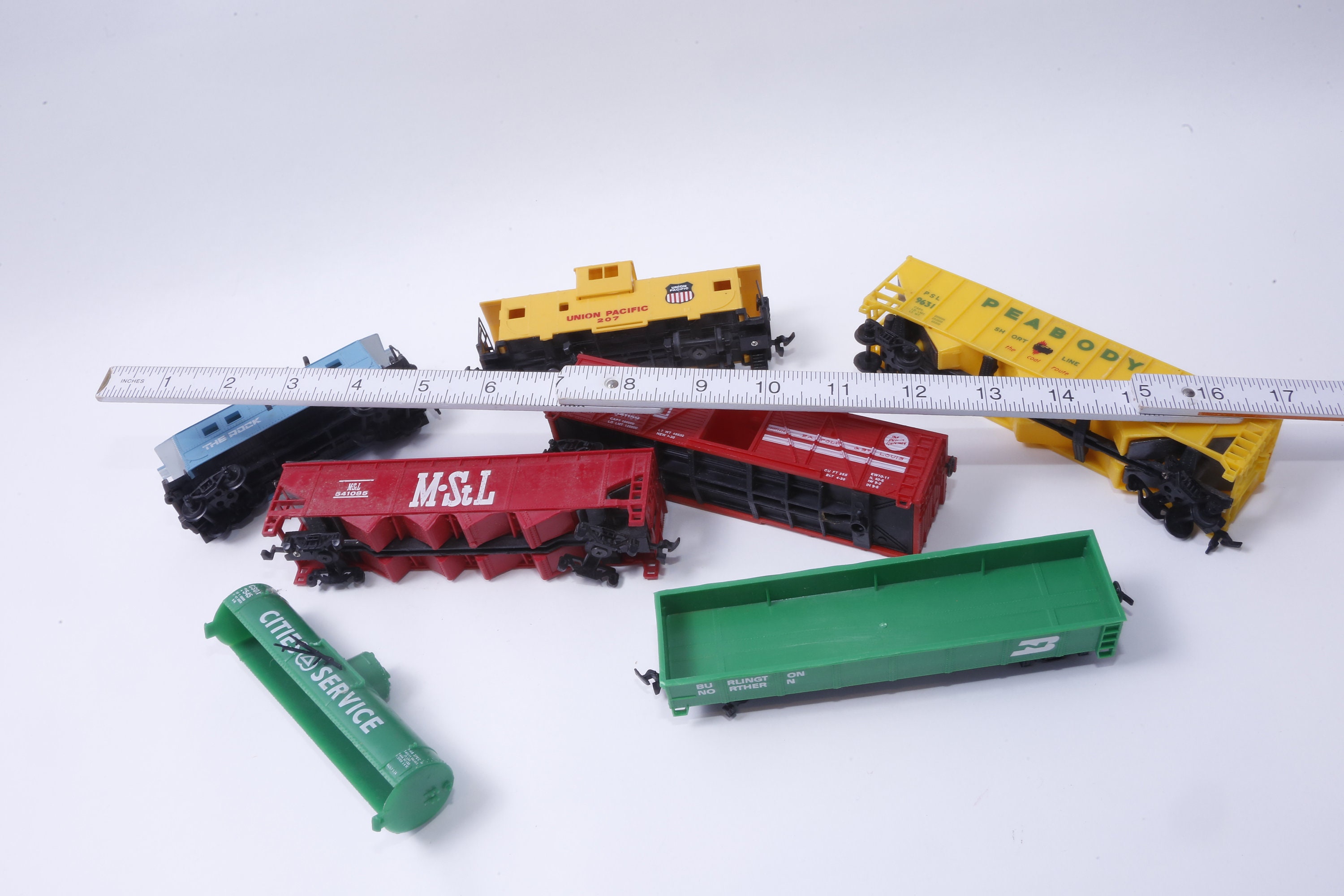 Railcars Railway Cars Set Railroad Miniature Scale | Etsy