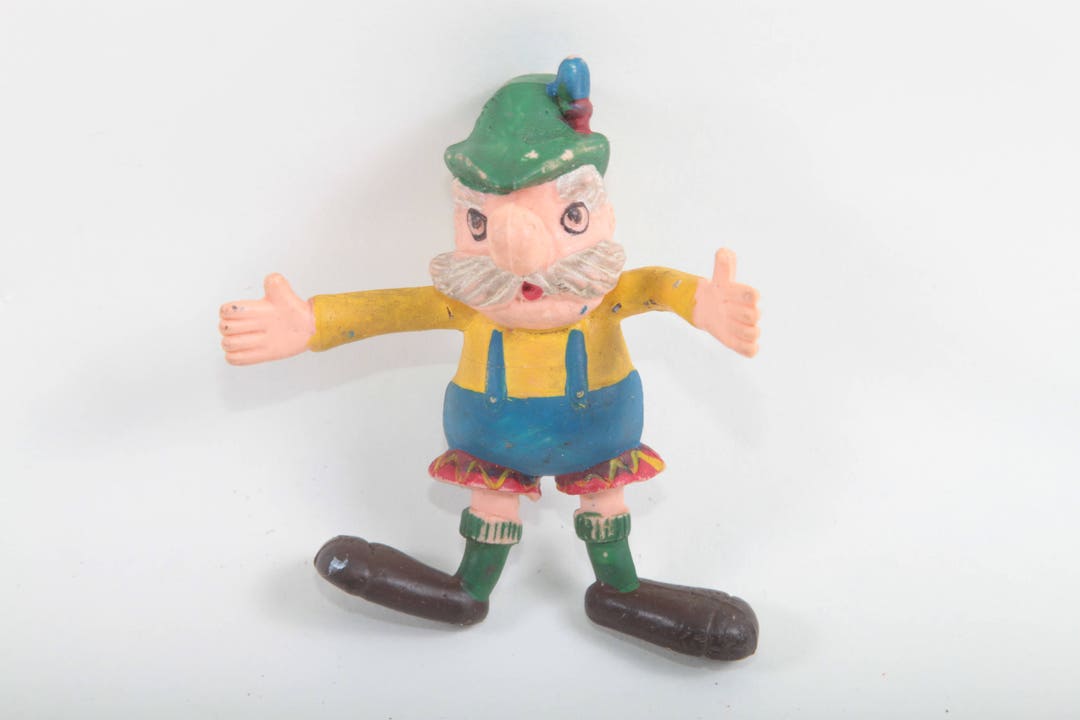 Imperial Bendable Jack in the Box Vintage Toy Figurine Plastic Green ...