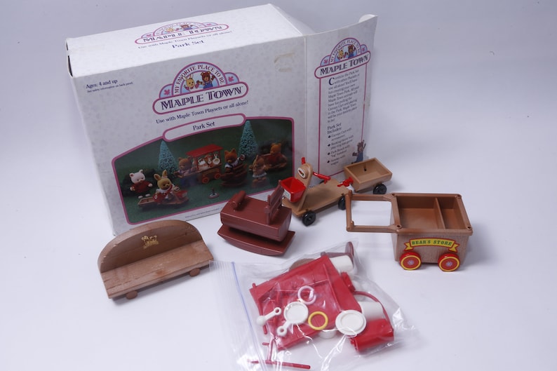 Tonka Maple Town Park Set Playset Canopy Cart Rocking - Etsy