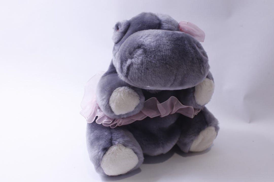 It's Outrageous Plush Hippo Wearing Pink Tutu, Hand Puppet, Adorable ...