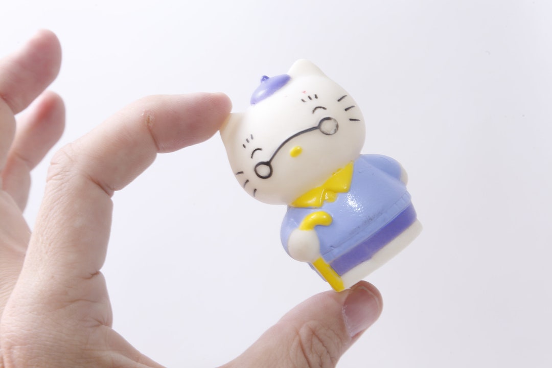 80s Sanrio, Hello Kitty, Anthony, Grandpa, White, Glasses, Blue Outfit ...