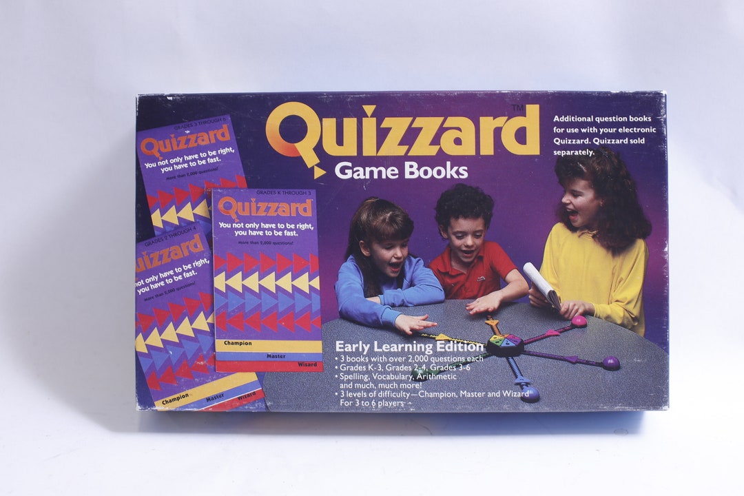 Vintage, Quizzard Game Books, Set of 3, Children's Edition, With Box ...