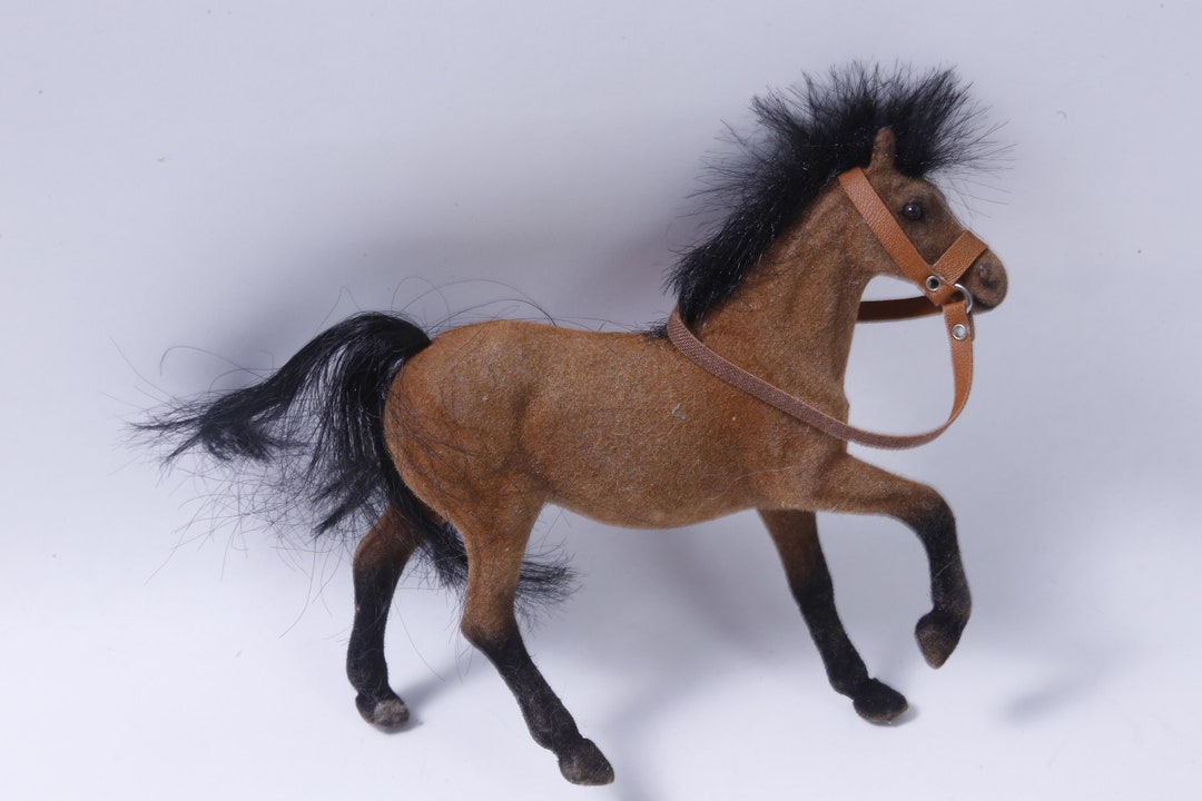 Brown, Horse, Soft Figure, Miniature, Horse Leash, Standing, Scale ...