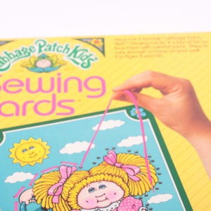 1985 Cabbage Patch Kids Sewing Cards Vintage Fun Activity Set SEALED by ...