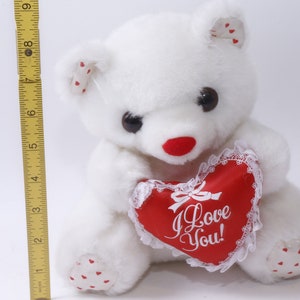 Valentine's Day, I Love You, Polar Bear With Heart, 9", Sitting, Plush ...