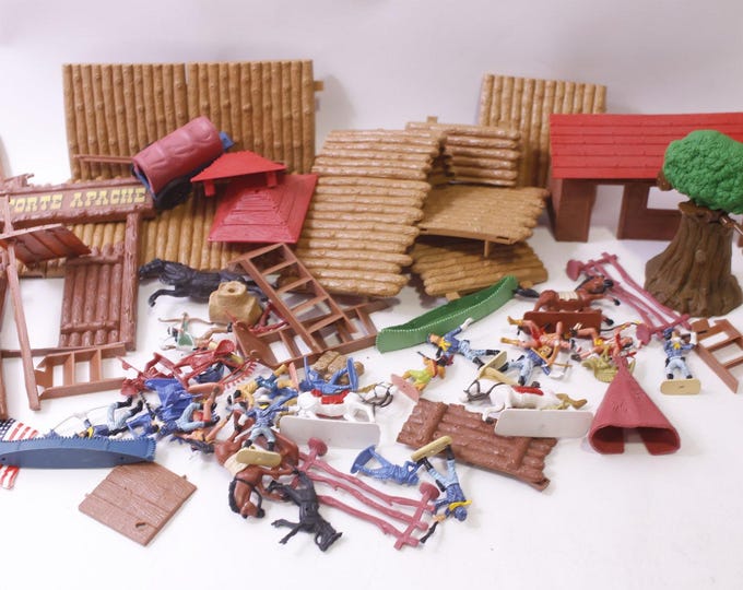 Gulliver, Fort Apache, Playset, Old West, Junior Battle, Toy ...