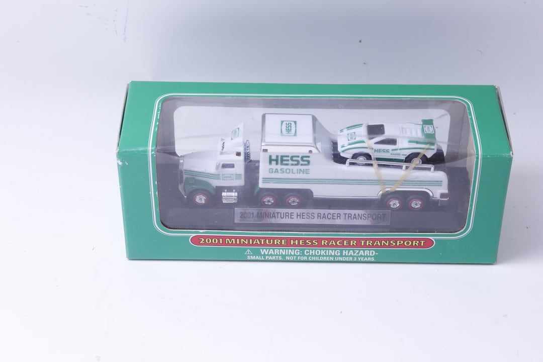 Hess Raser Transport, 2001, Truck, Racing Car, Miniature, White-green ...