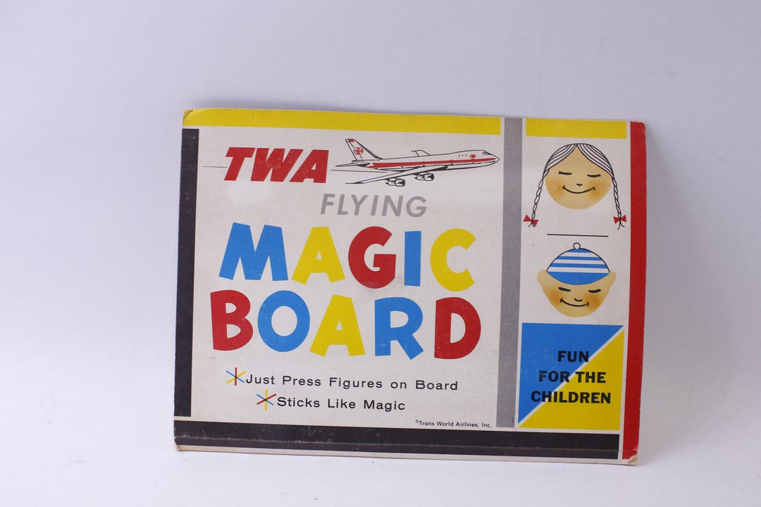 Flying Magic Board, Trans World Airlines, Colorforms Plastic Figures ...