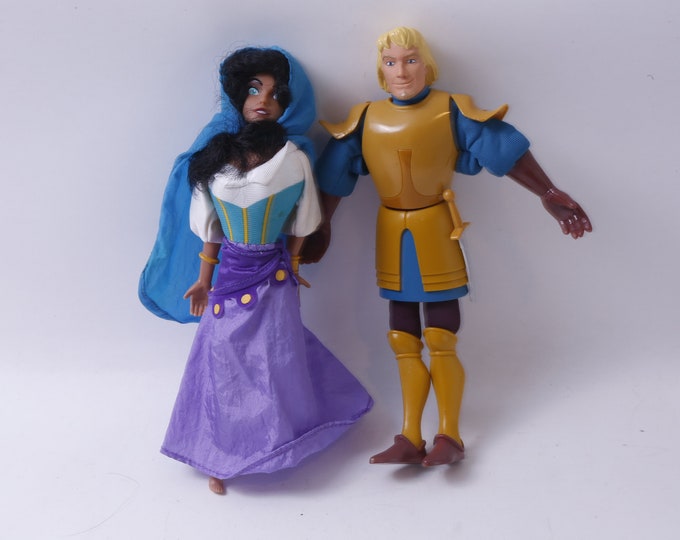 Toy Things Hunchback of Notre Dame Esmeralda & Quasimodo Play Set Dolls ...