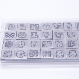 Alphabet, Quilted Letters, Characters, ABC, Embroidered, CTMH Stamp Set ...