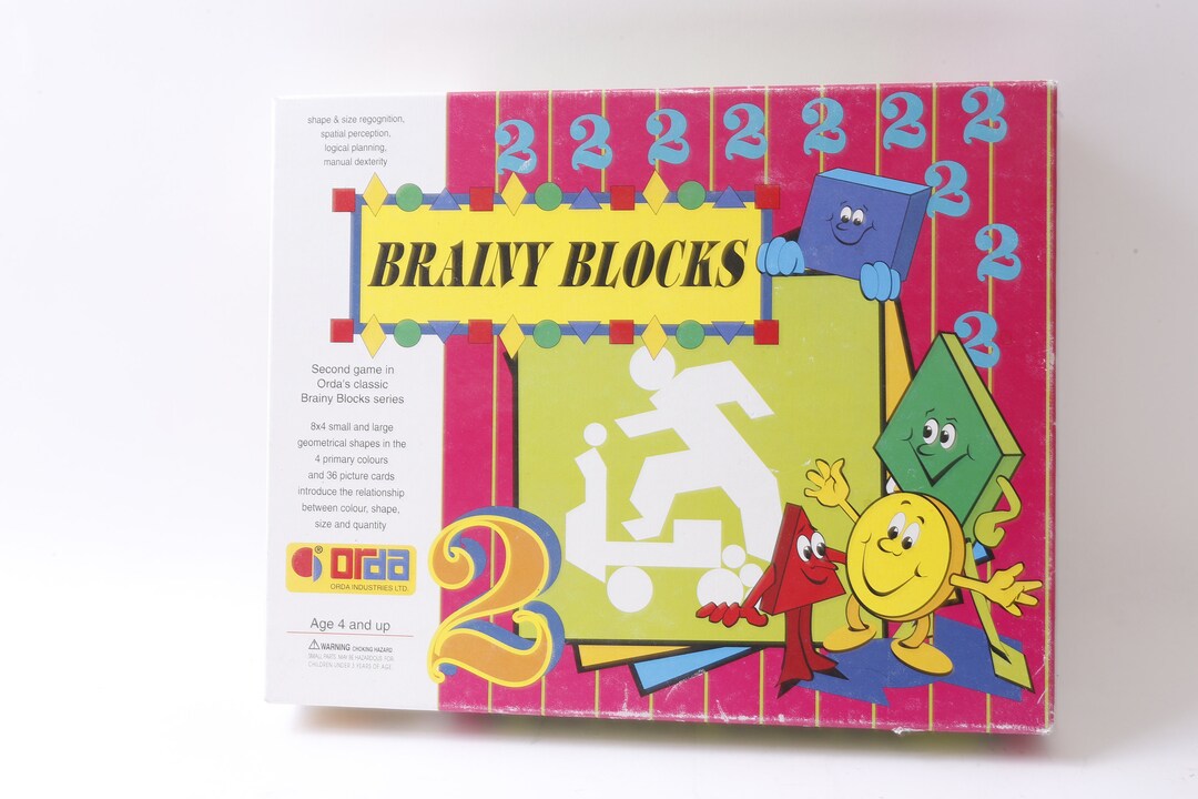 Orda, Brainy Blocks, Shape and Size Recognition, Cards, Game, Logical, Kids, Activity ...