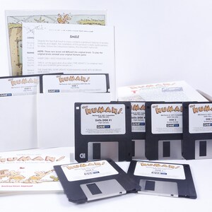 Humans, PC Game, Atari, Gametek, 1992, Arcade Game, Floppy Disk ...