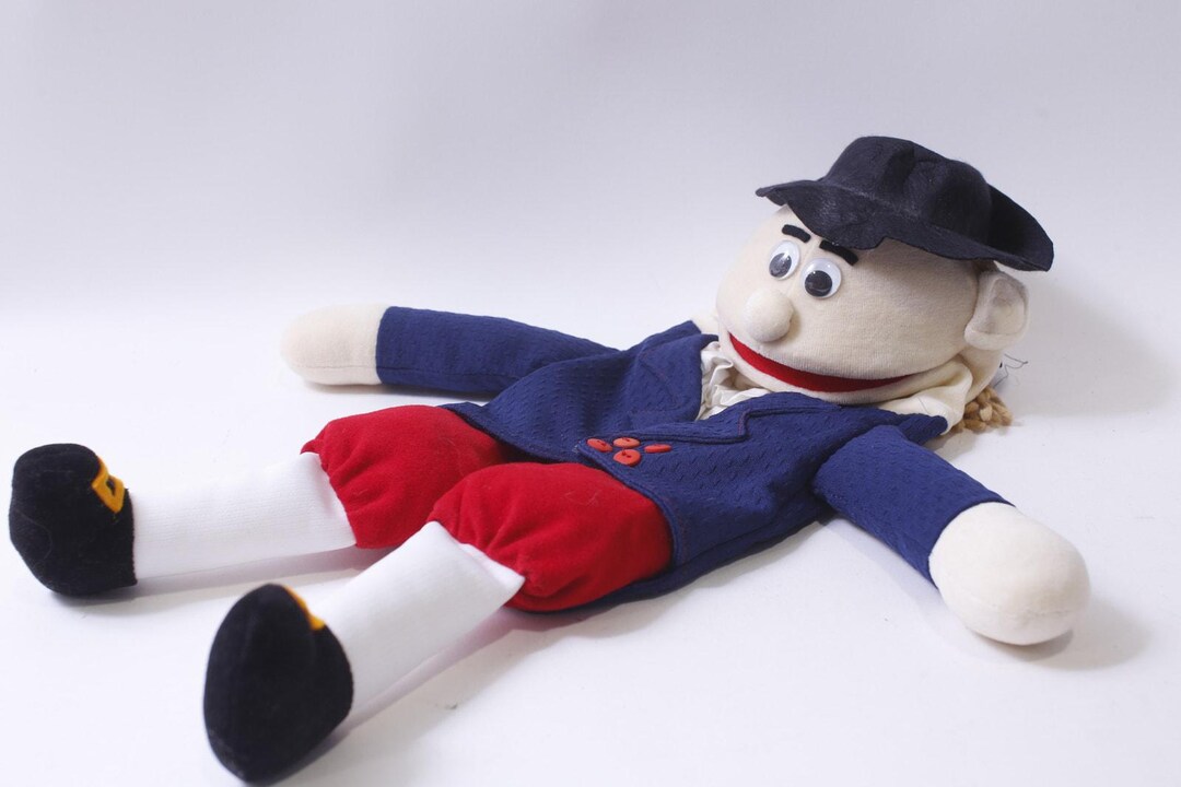 Colonial Puppet, Americana, Civil War, Revolutionary War Medium Plush ...