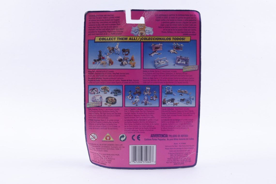 Kitty In My Pocket Action Figures Set Cats Irwin 1997 | Etsy