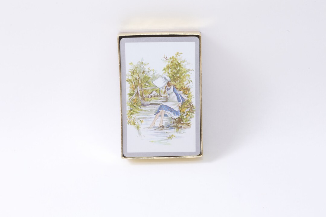 Holly Hobbie Playing Cards, Vintage, 1970s, Dipping Toe in Pond, Card ...