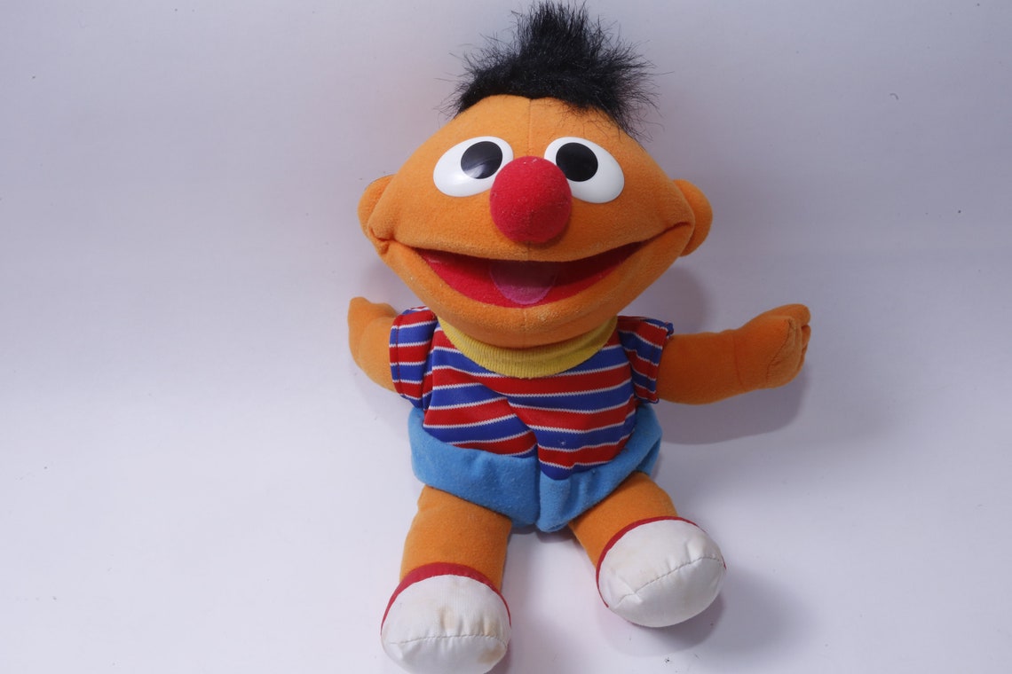 Sesame Street, Jim Henson, Tyco, Ernie, Boy, Muppet, Soft, Peluche ...