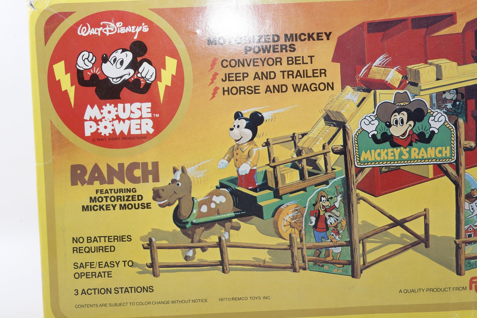 Mickey Mouse Power Ranch Disney Vintage Playset Western Cowboy - Etsy