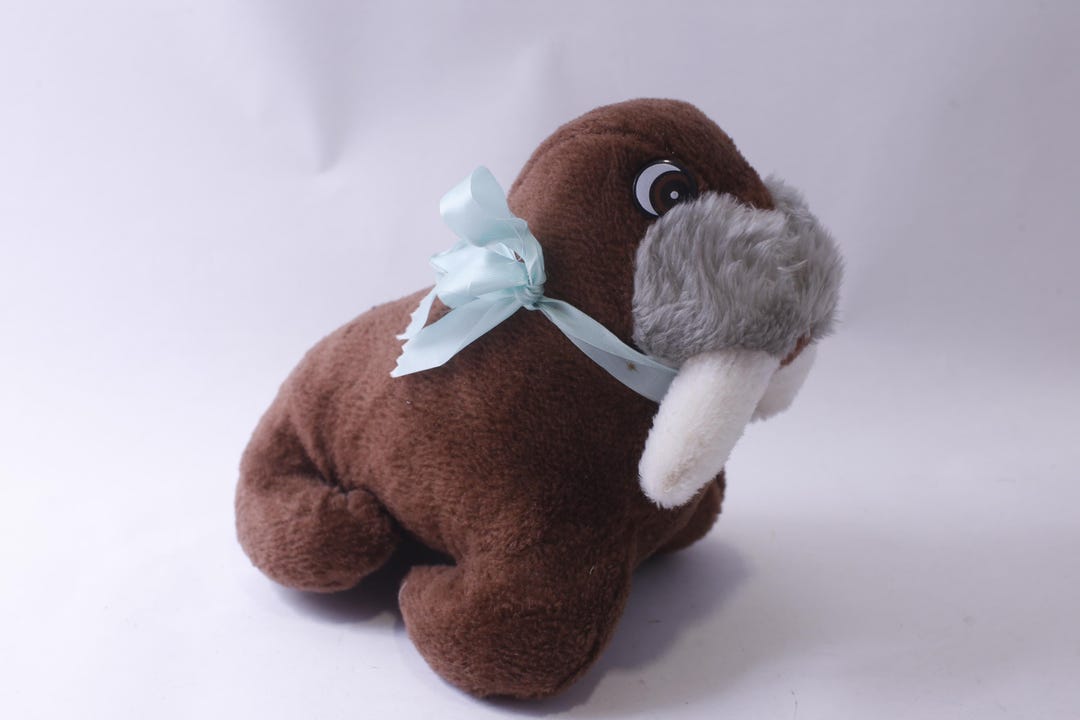1970s Walrus Plush, Wonder Toys, Brown, Soft Toy, Stuffed Animal ...