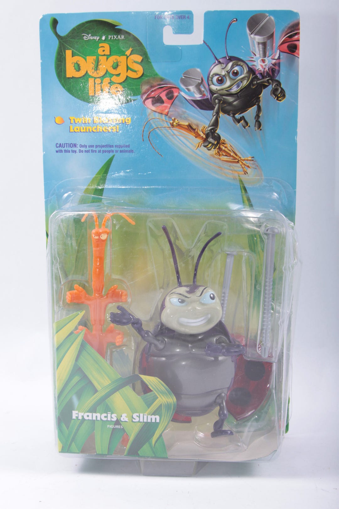 A Bug's Life Francis Slim Twin Launchers Figures Vintage Toys Disney ...
