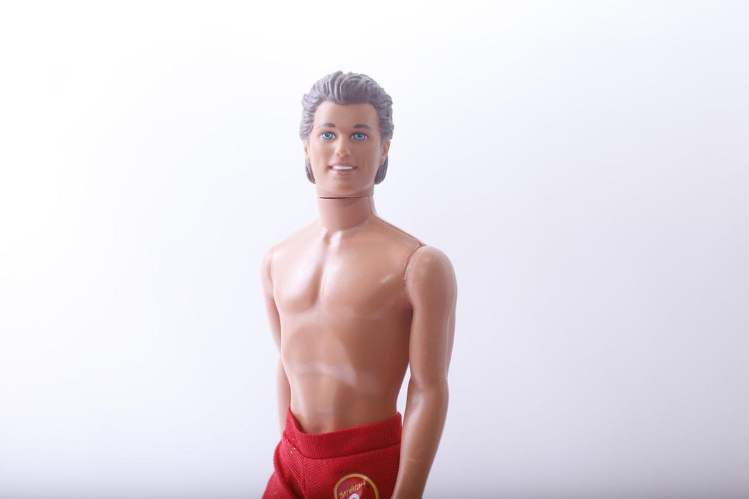 90s, Baywatch, Ken, Dark Brown Hair, Barbie Doll, Mattel, Vintage ...