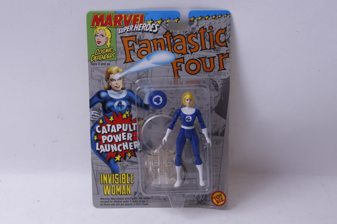 Marvel, Fantastic Four, Invisible Woman, Action Figure, Catapult Power Launcher, 1994, Toy Biz ...