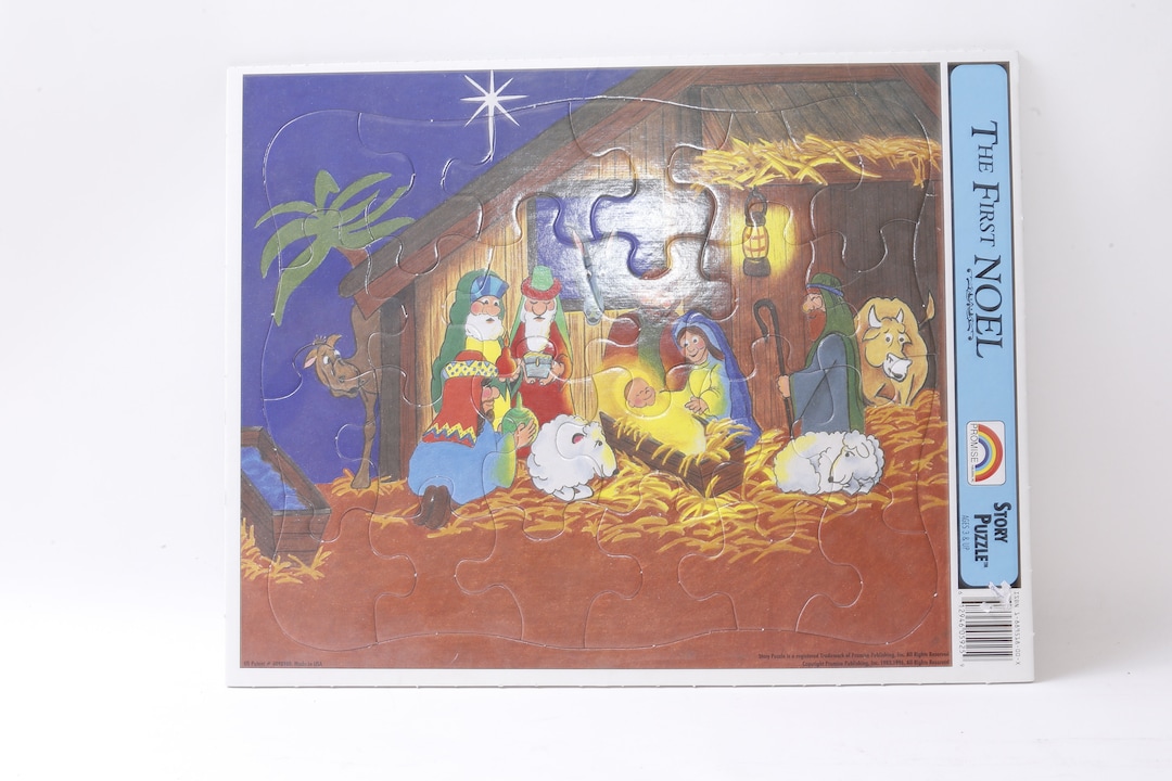 Bethlehem Tray Puzzle, Religious Puzzle, Christmas, Holiday, Activity ...