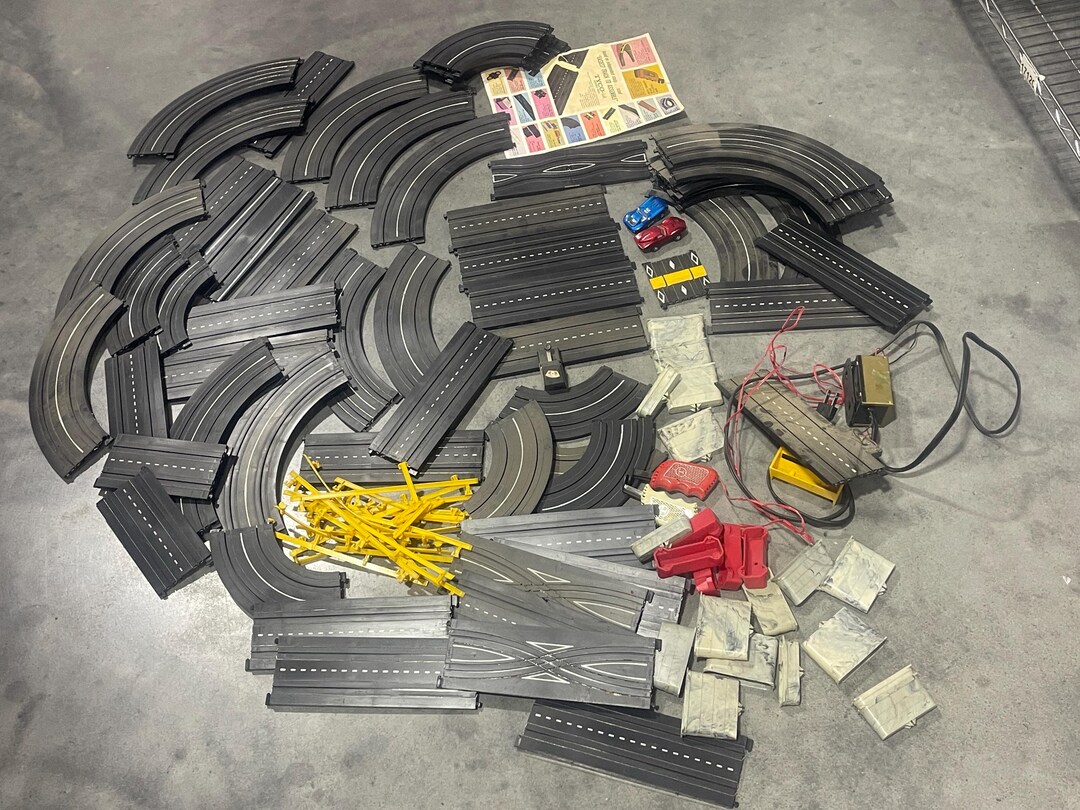 Tyco, 1970s Roadrace Track, Playset, Road Sections, Throttle Speed ...