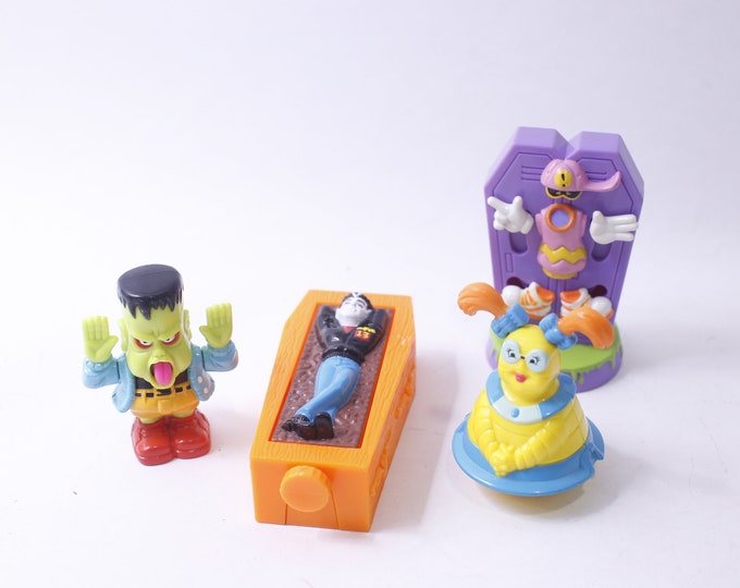 Mcdonald's Happy Meal, Gravedale High, Complete Toy Set of 4, Toy ...