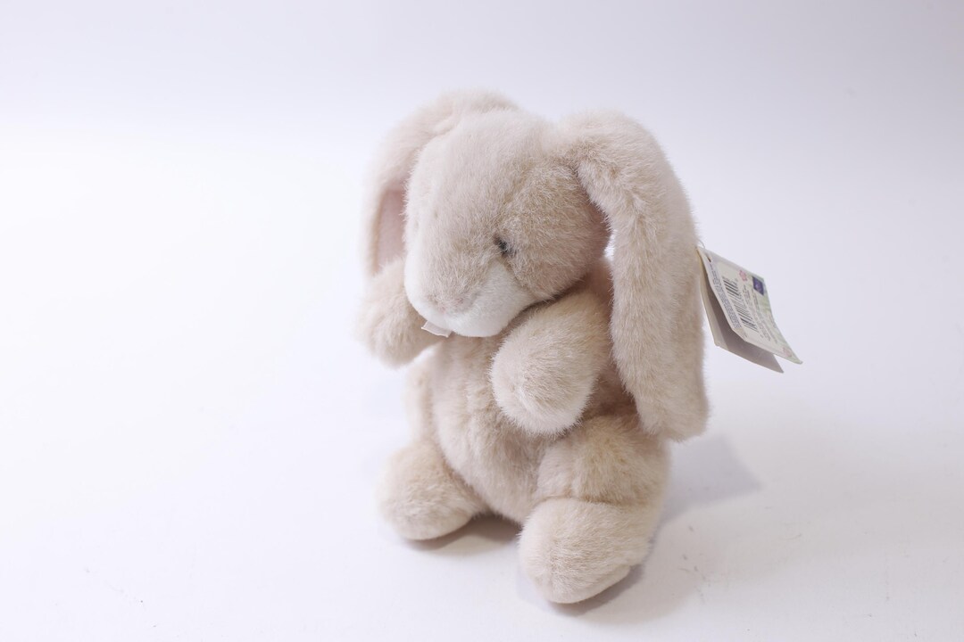 Hope, Beige Bunny Plush, Russ Berrie, Handmade, Furry, Rabbit, Stuffed ...