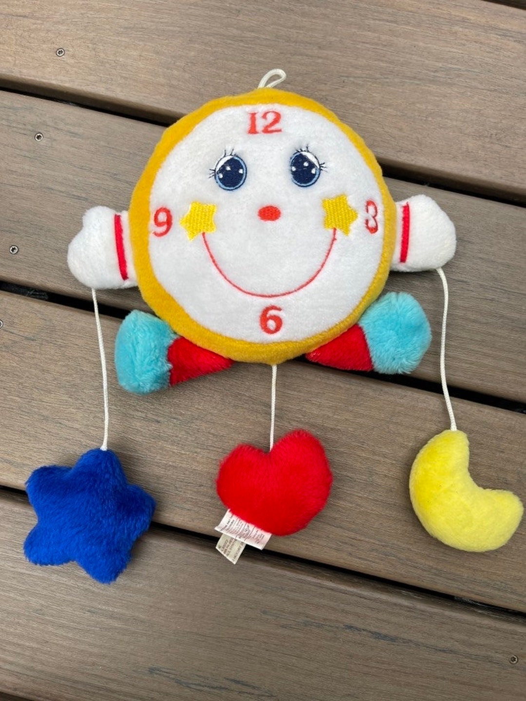 Vintage Jolly Jumper, Plush Clock, Mobile, 1980s, Nursery, Plush ...