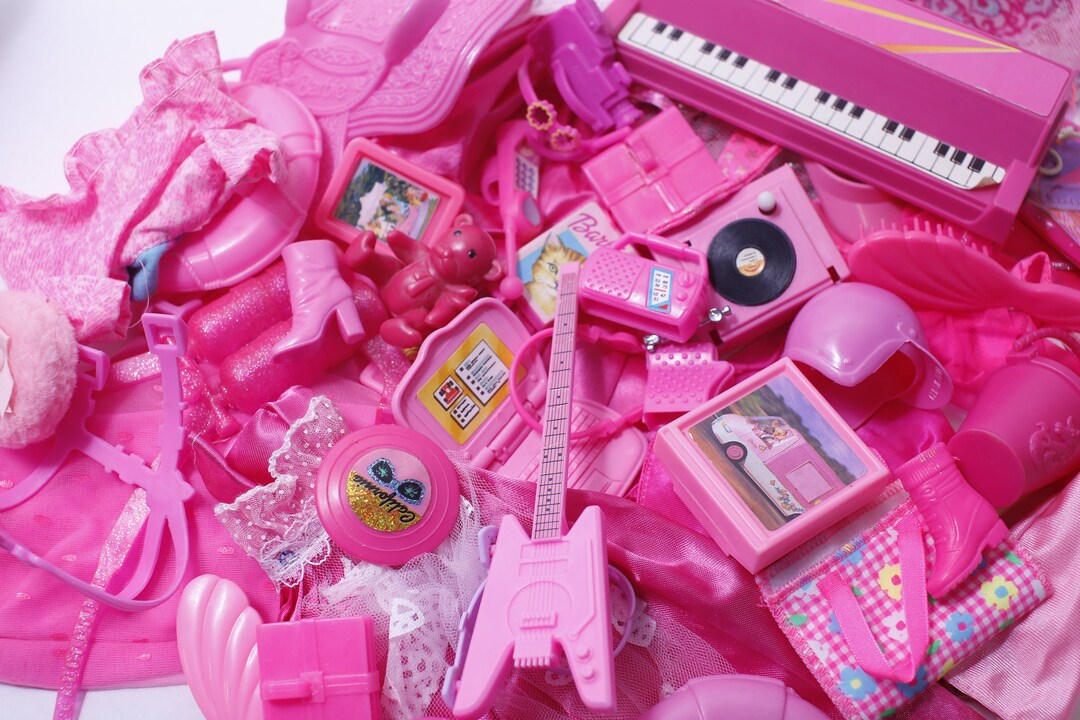 Vintage Barbie Accessories #1 - Bright Pink Colored - PICK YOUR OWN ...