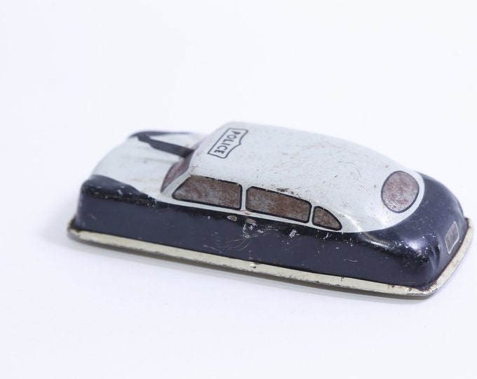 Argo, Police Car, Tin Lithograph Toy, 4", Vehicle, Metal, Classic ...
