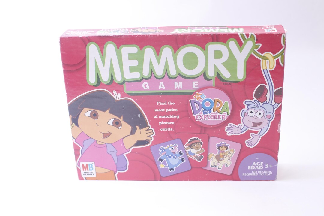 Memory Game, Dora the Explorer, Nick Jr, Milton Bradley, Matching ...