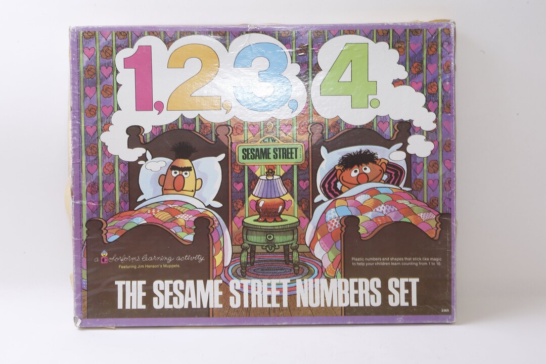 Sesame Street, Numbers Set, Colorforms, Learning, Activity, Plastic ...