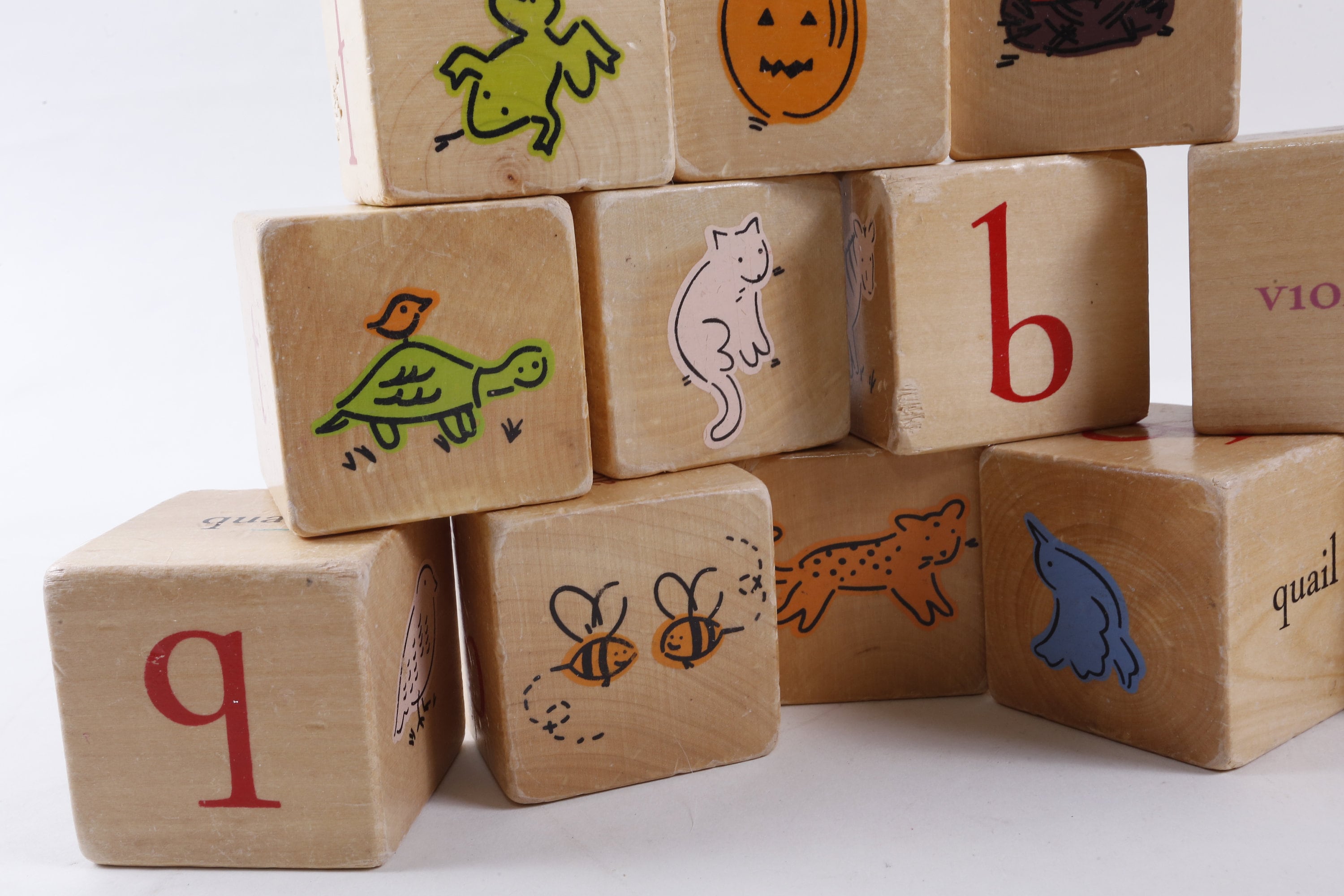 Pottery Barn Kids Wooden Blocks Cubes Set Letters Words | Etsy