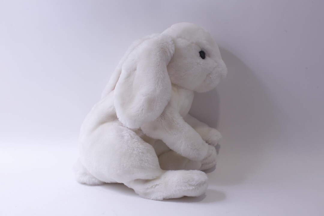 Commonwealth, Large White Plush Rabbit, Vintage, Stuffed Animal ...