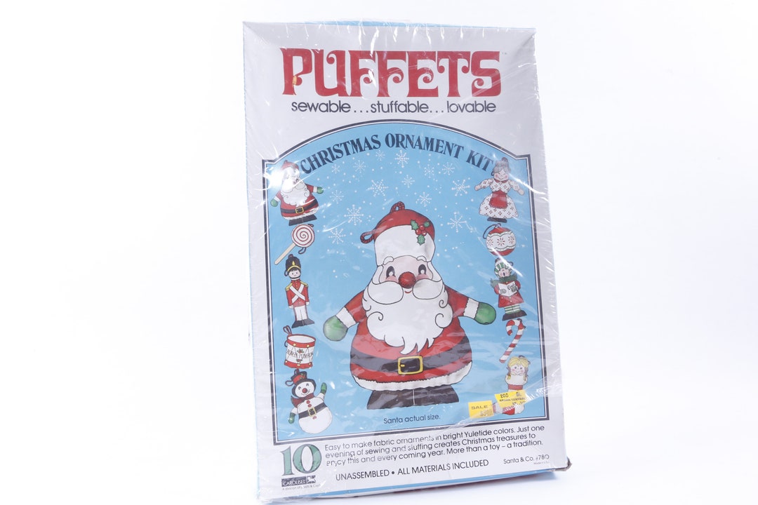 Puffets, Kit De Adornos Navideños, Santa & Co, Adornos De Tela ...