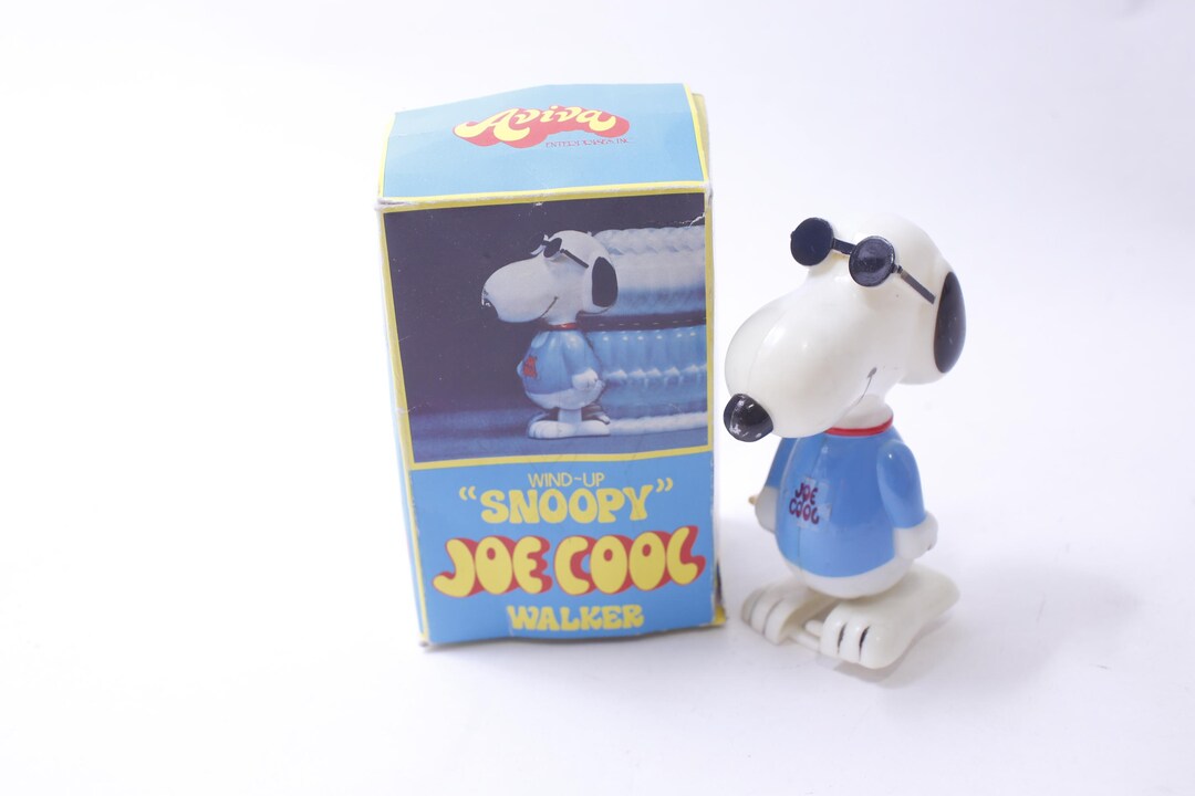 Snoopy, Wind-up, Joe Cool Walker, Toy Figure, Aviva Enterprises ...