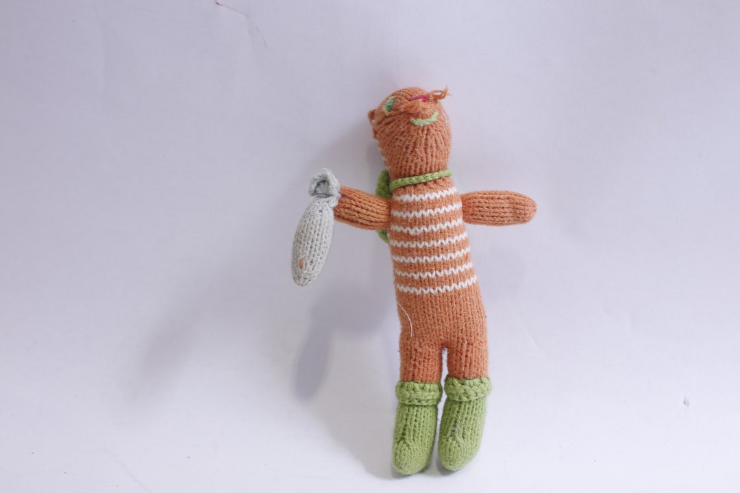 Bla Bla Kids, Cat Rattle, Baby Toy, Handmade, Organic Cotton, Eco ...