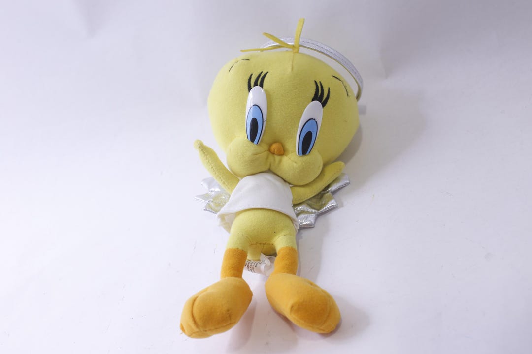 1990s Looney Tunes, Angel Tweety Bird, Plush Toy, Nanco, 11 Inches ...