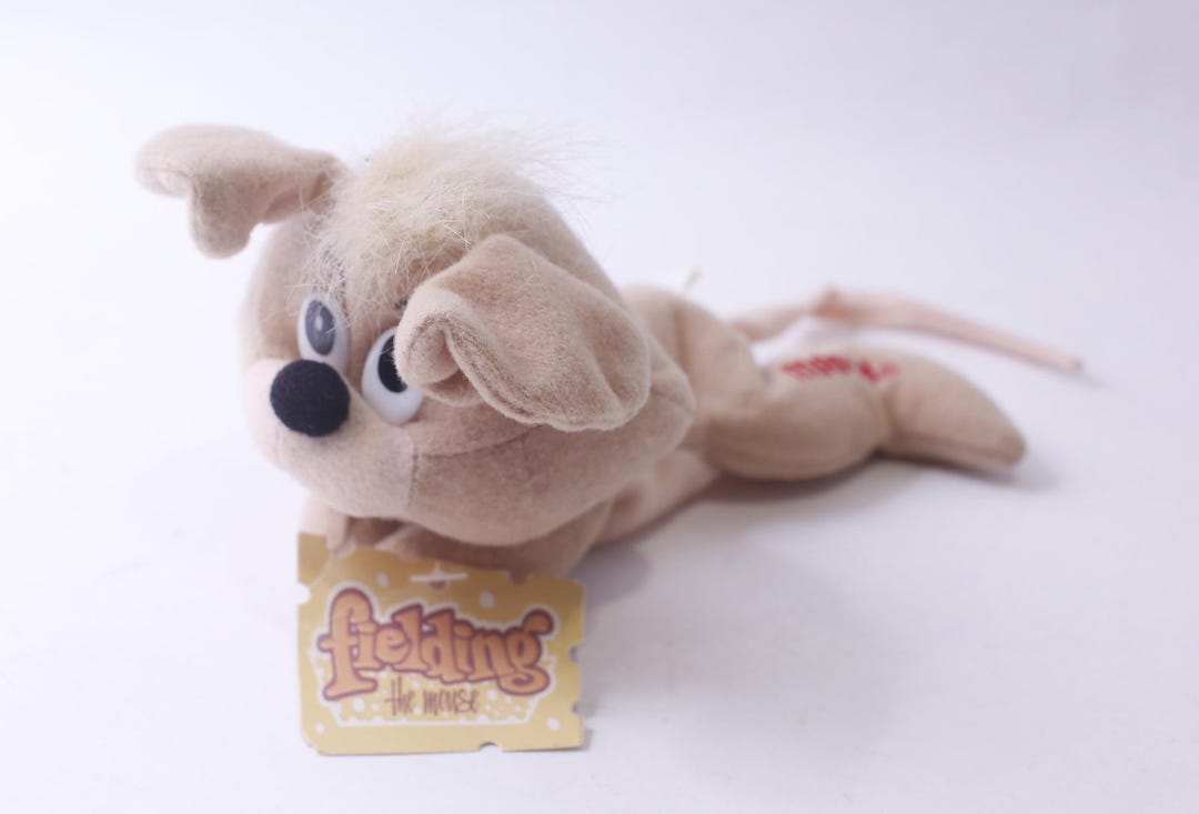 Fielding the Mouse, Light Brown Plush Toy, TCP, Laying Down, Christmas ...