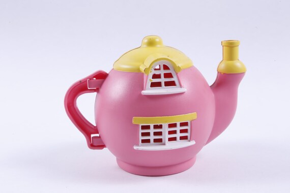 Pretend Play Relief Floral Patterns Teapot Toy Dollhouse Door Playcase ...