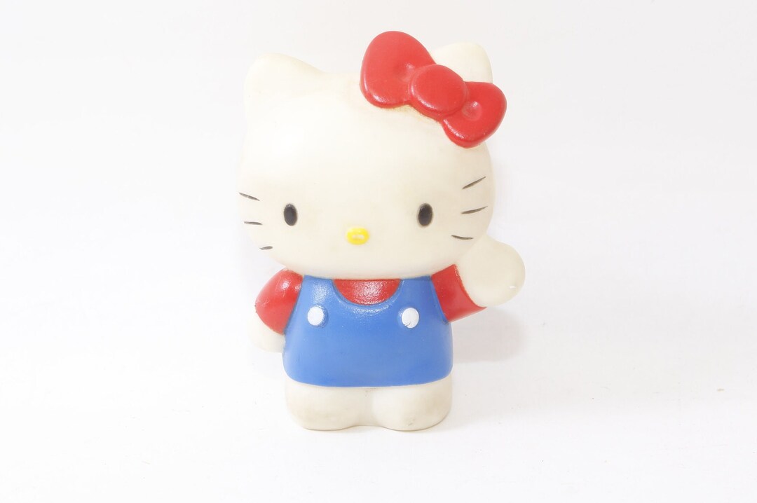 Sanrio, Hello Kitty, Blue Red Outfit, Red Bow, PVC Figure, Toy, 4 ...
