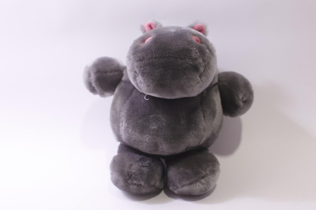 1985, Sandra Boynton, Belly Button Book, Hippo, Plush, Gray ~ 251227-WH ...