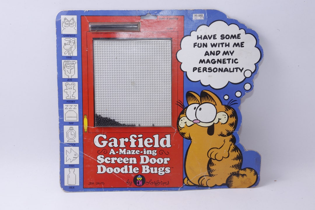Garfield, A-maze-ing, Screen Door, Doodle Bugs, Colorforms, 1978 ...